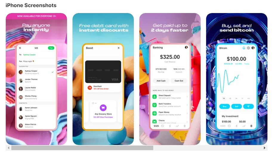 Mobile app of Cash App: download for free in AppStore®, Google Play® or ...