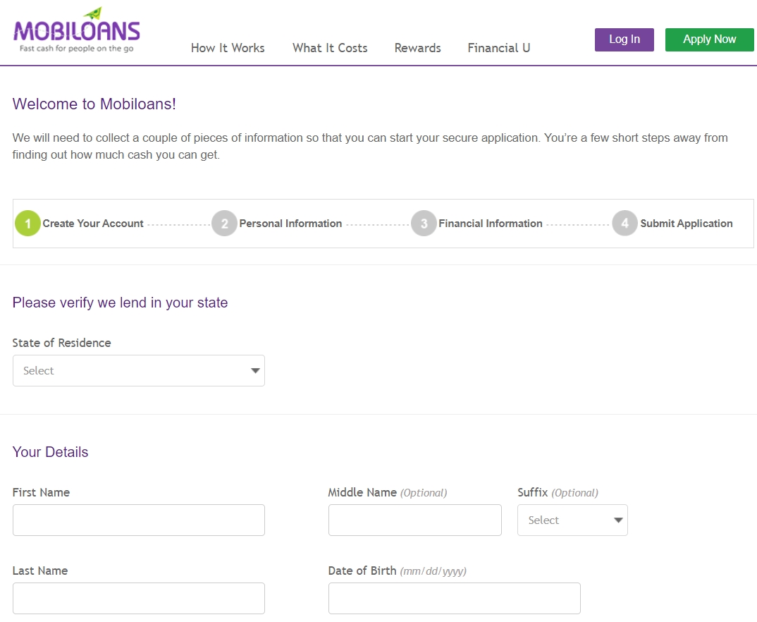 Personal account at MobiLoans: apply for an online loan, step-by-step ...