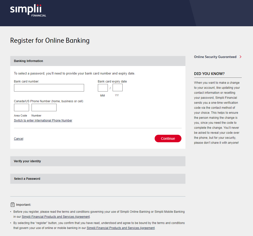 Simplii Financial personal account: applying for a loan and using the ...
