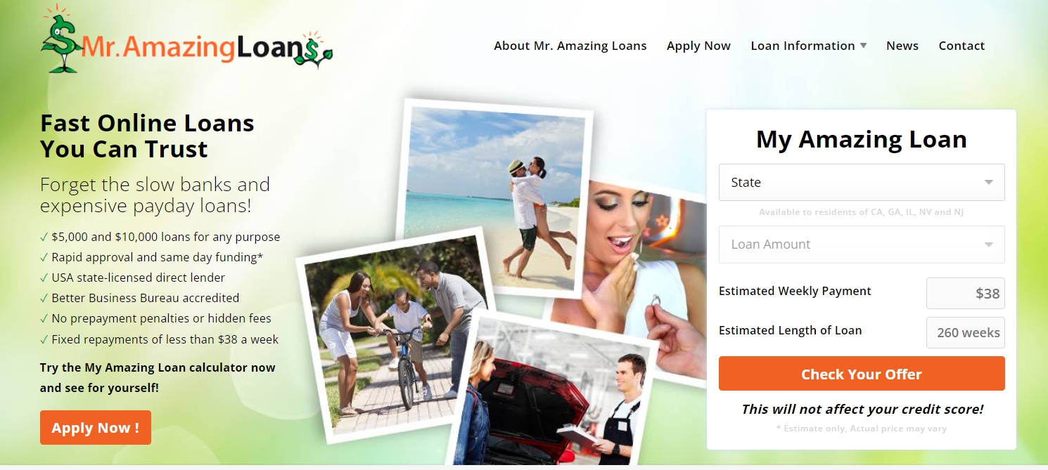 Mr. Amazing Loans Review: Features, Rates, Requirements, and Customer ...