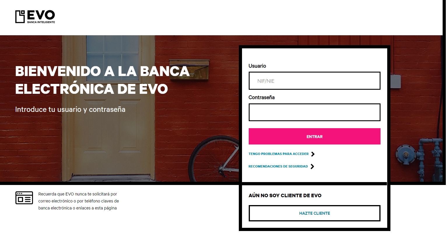 Cuenta personal en el sitio web de EVO Banco: formalizamos un crédito y ...