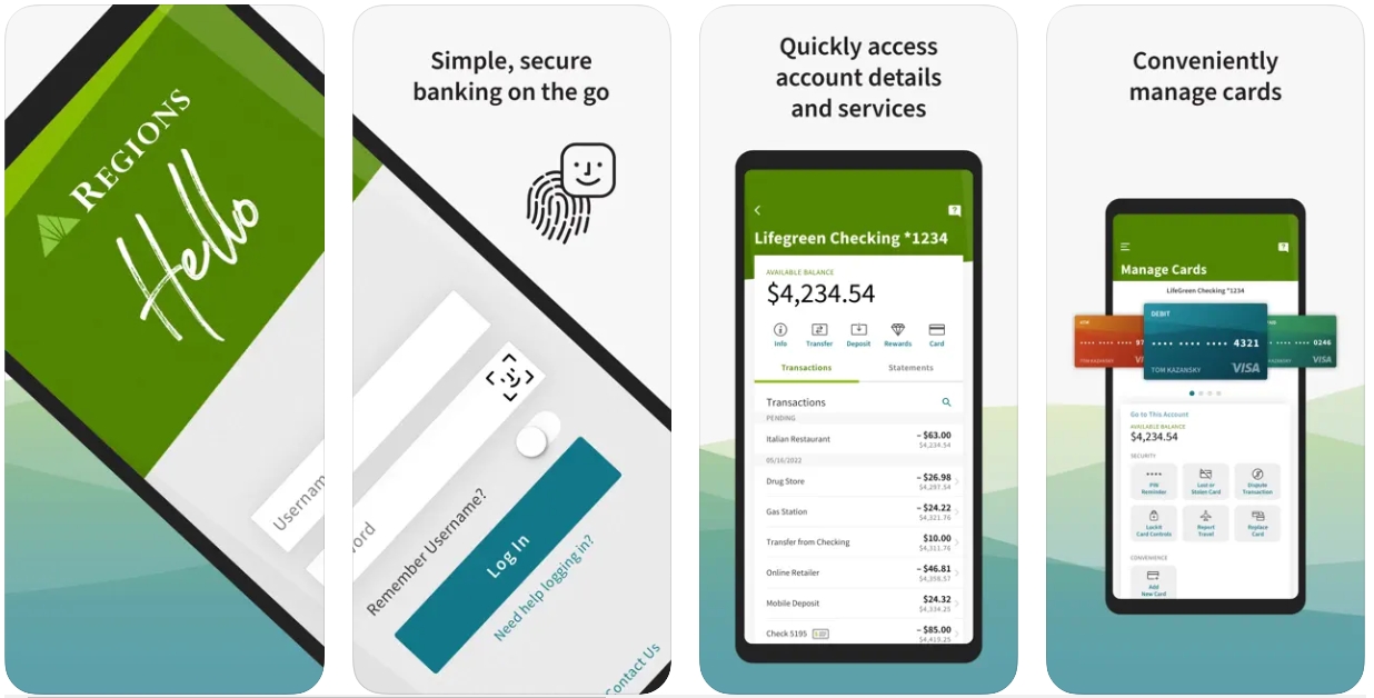 Regions mobile application: download for free in AppStore®, Google Play ...