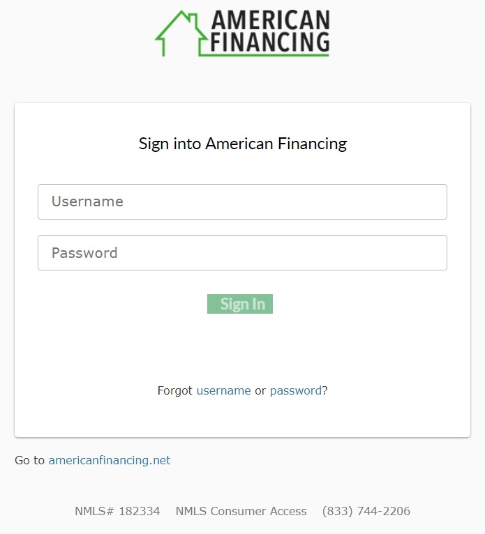 American Financing Account: Step-by-Step Registration, Apply for Mortgage