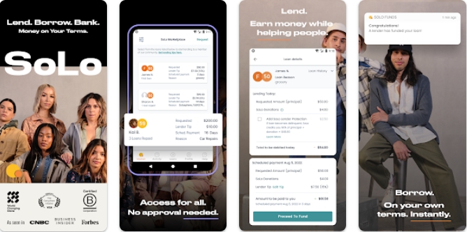 SoLo Funds mobile application: free download in AppStore®, Google Play ...