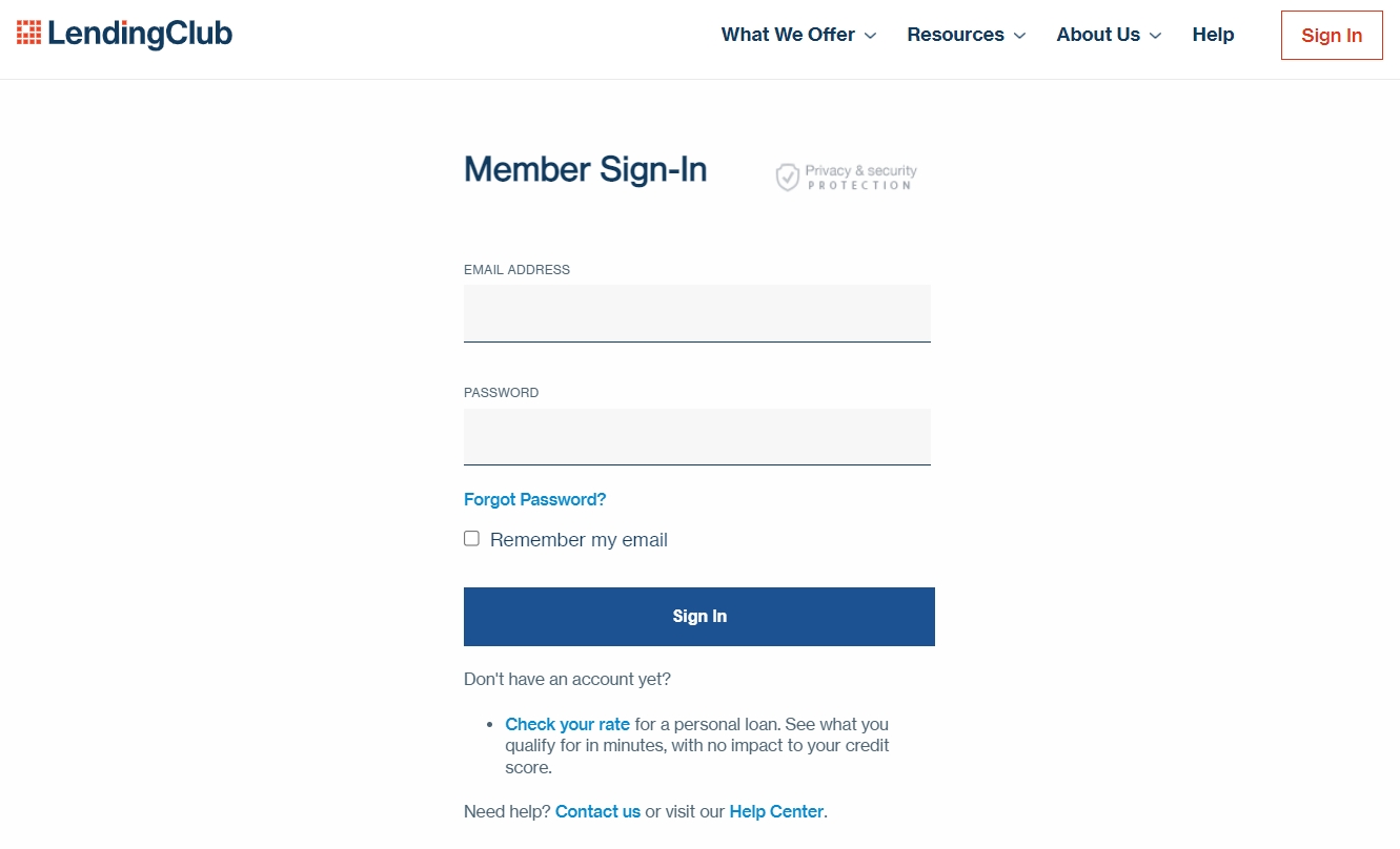 LendingClub personal account: applying for a loan online, step-by-step ...