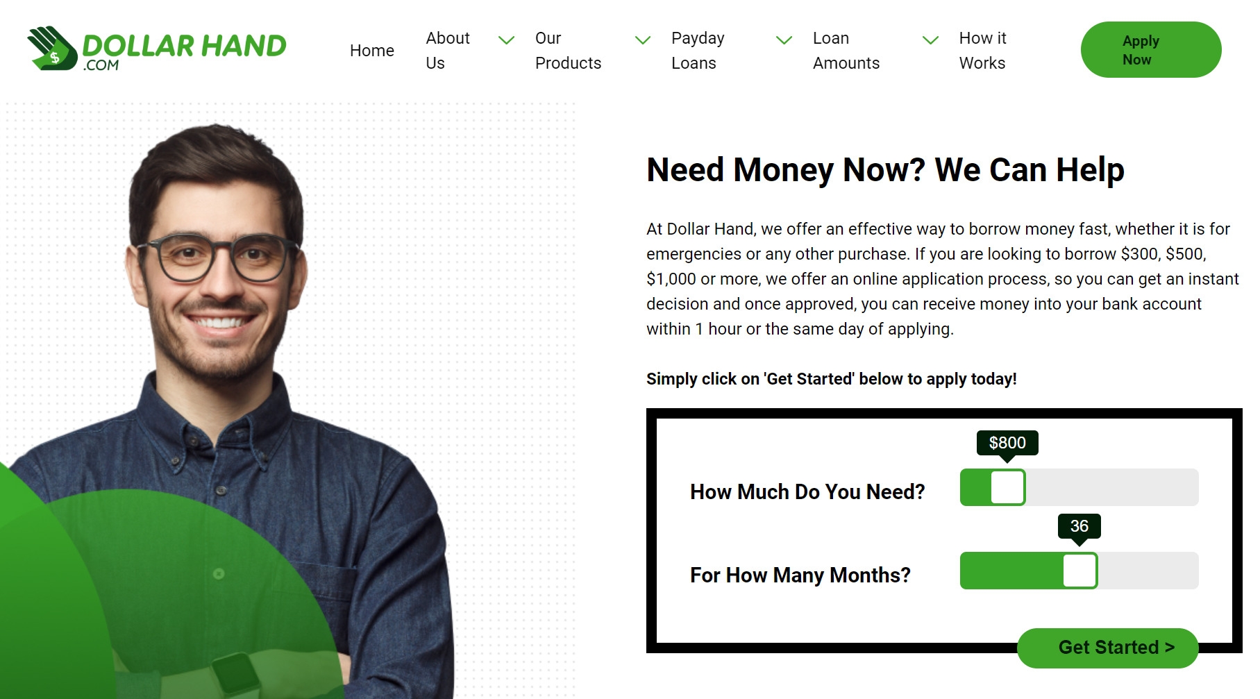 Dollar Hand — how to apply for a loan online, customer reviews, hotline ...