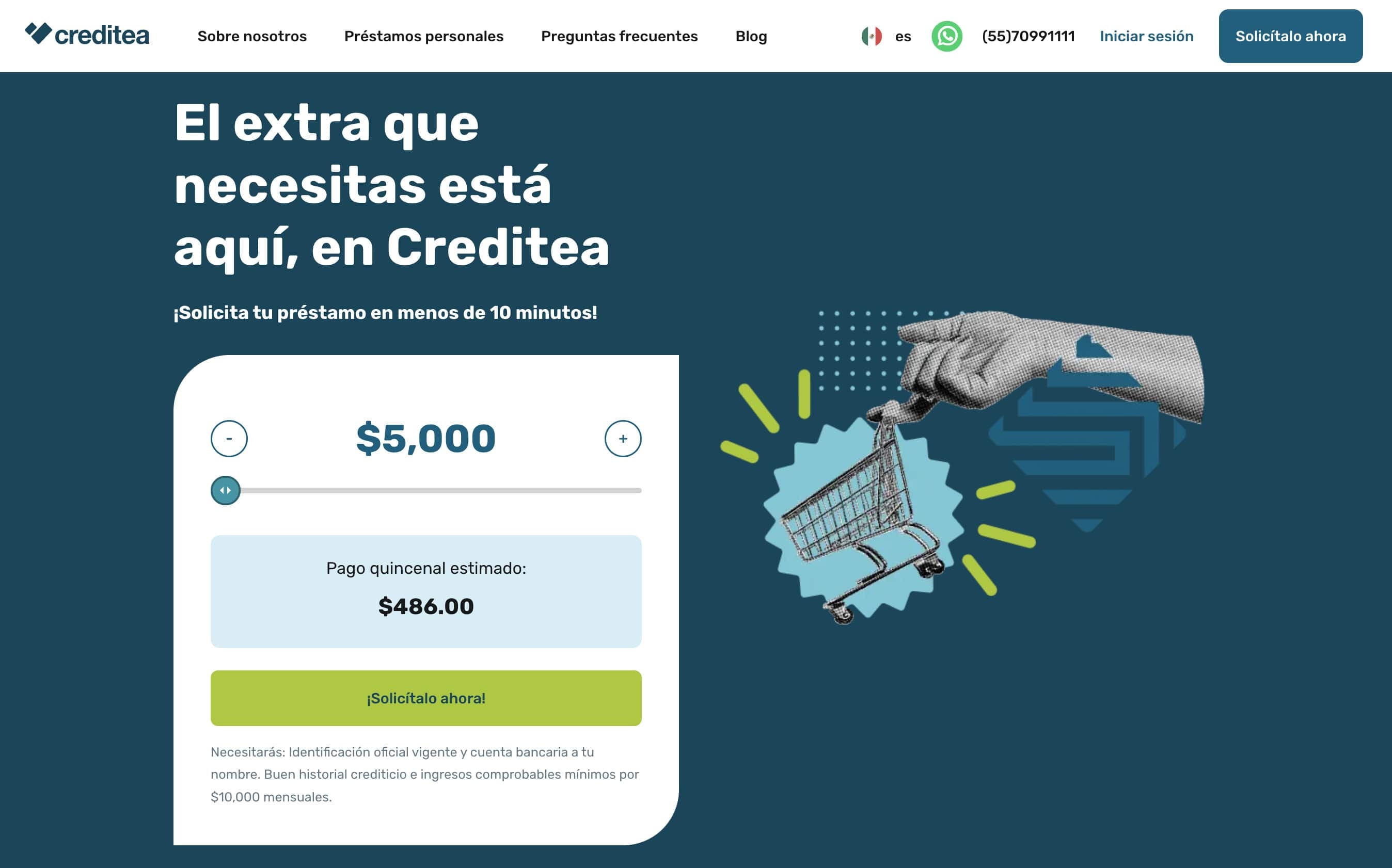 Creditea México - cómo solicitar un préstamo en línea, reseñas de ...
