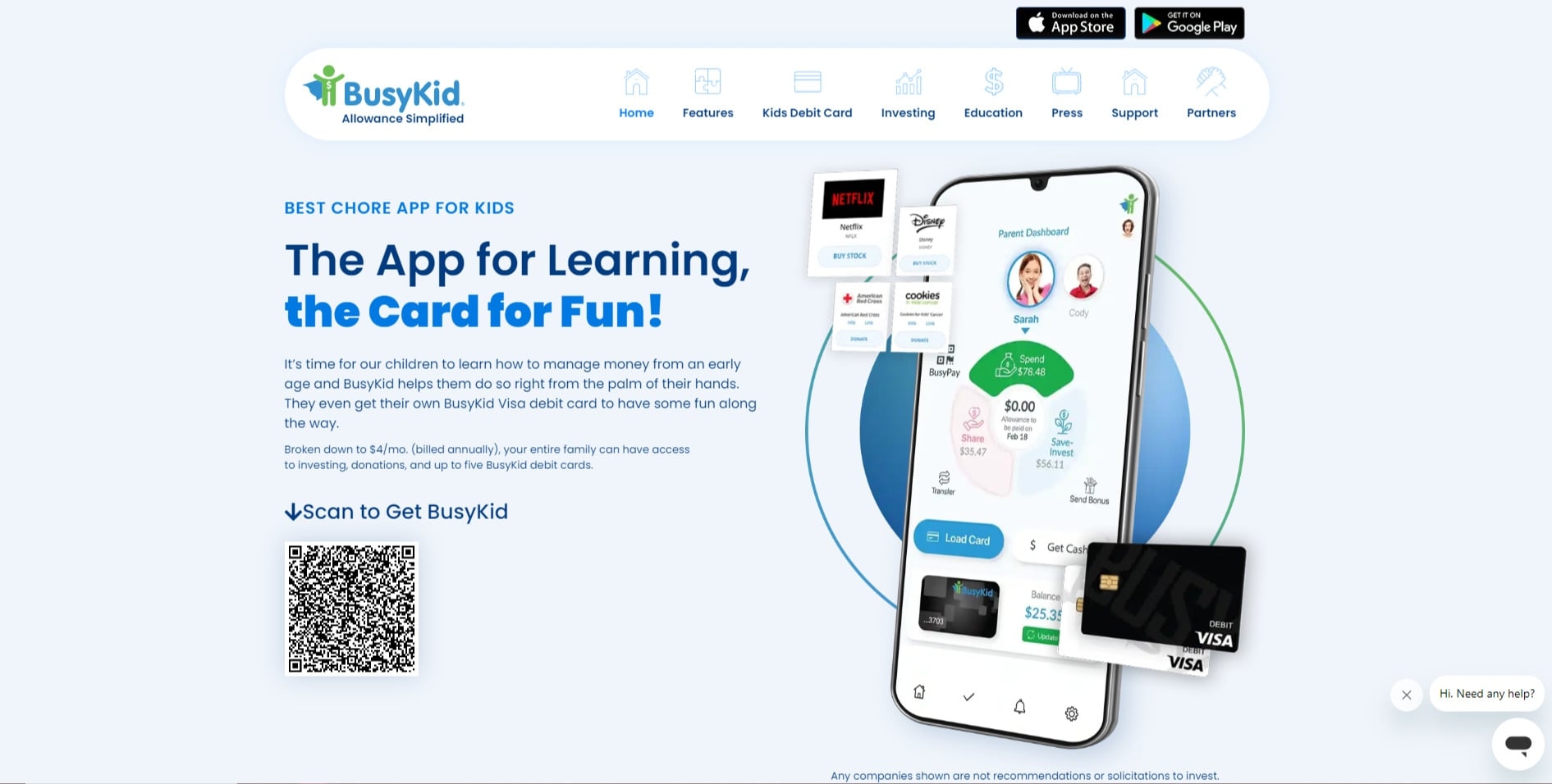 BusyKid — details about about bank, customer reviews, hotline, customer service
