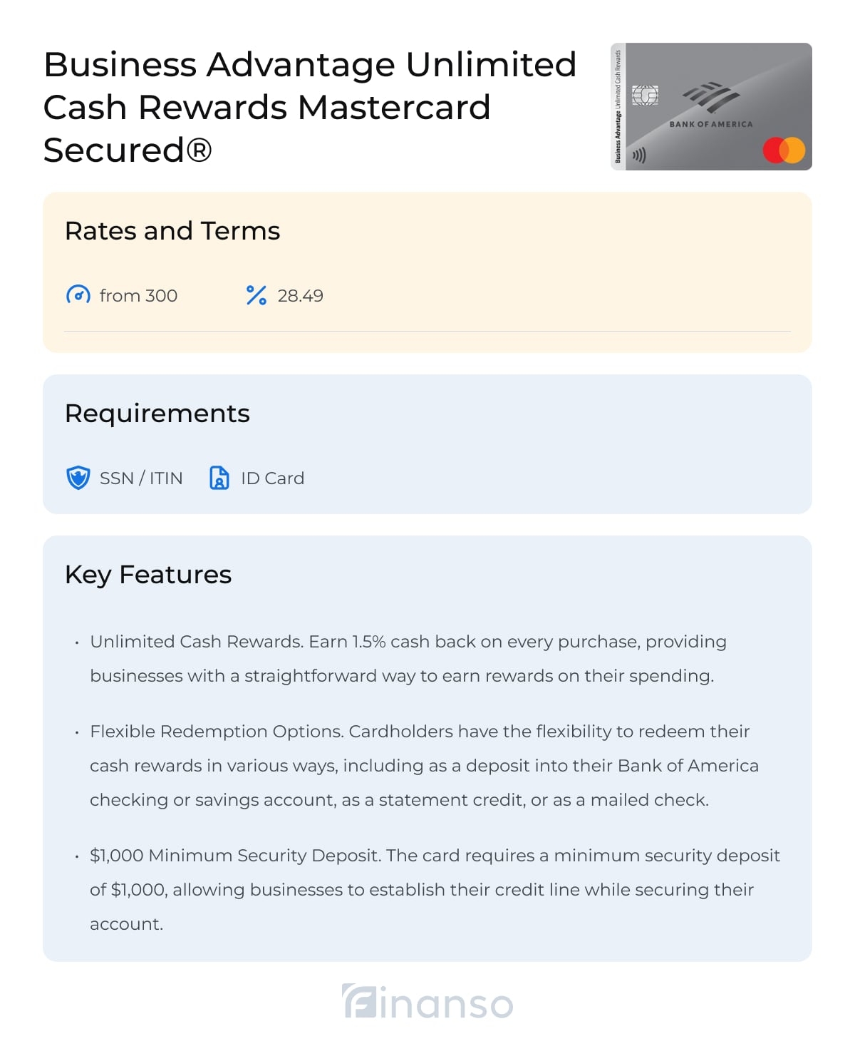 Business Advantage Unlimited Cash Rewards Mastercard Secured® Review 2026