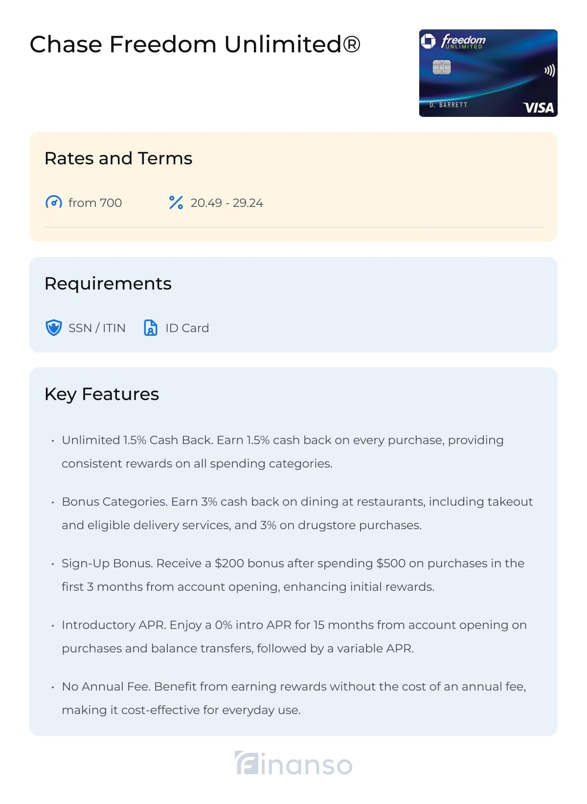 Chase Freedom Unlimited® Review 2025