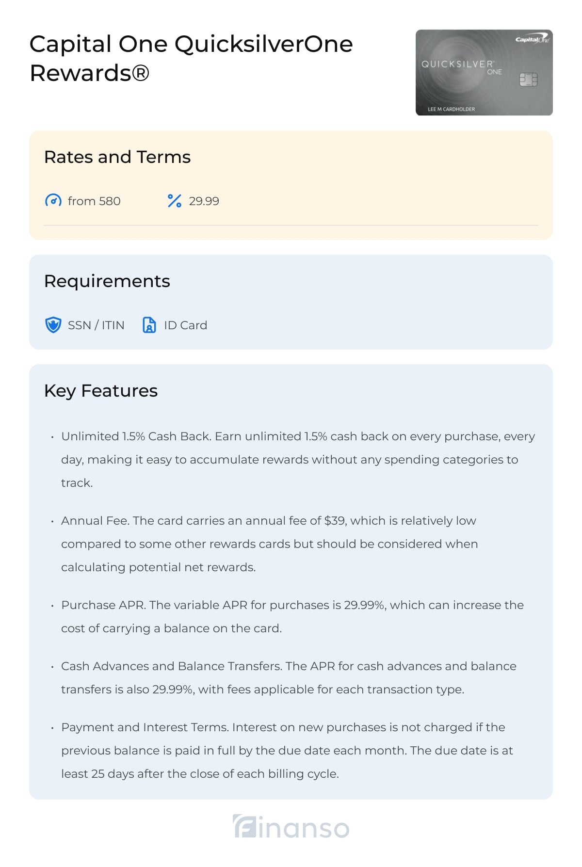 Capital One QuicksilverOne Rewards® Review 2026