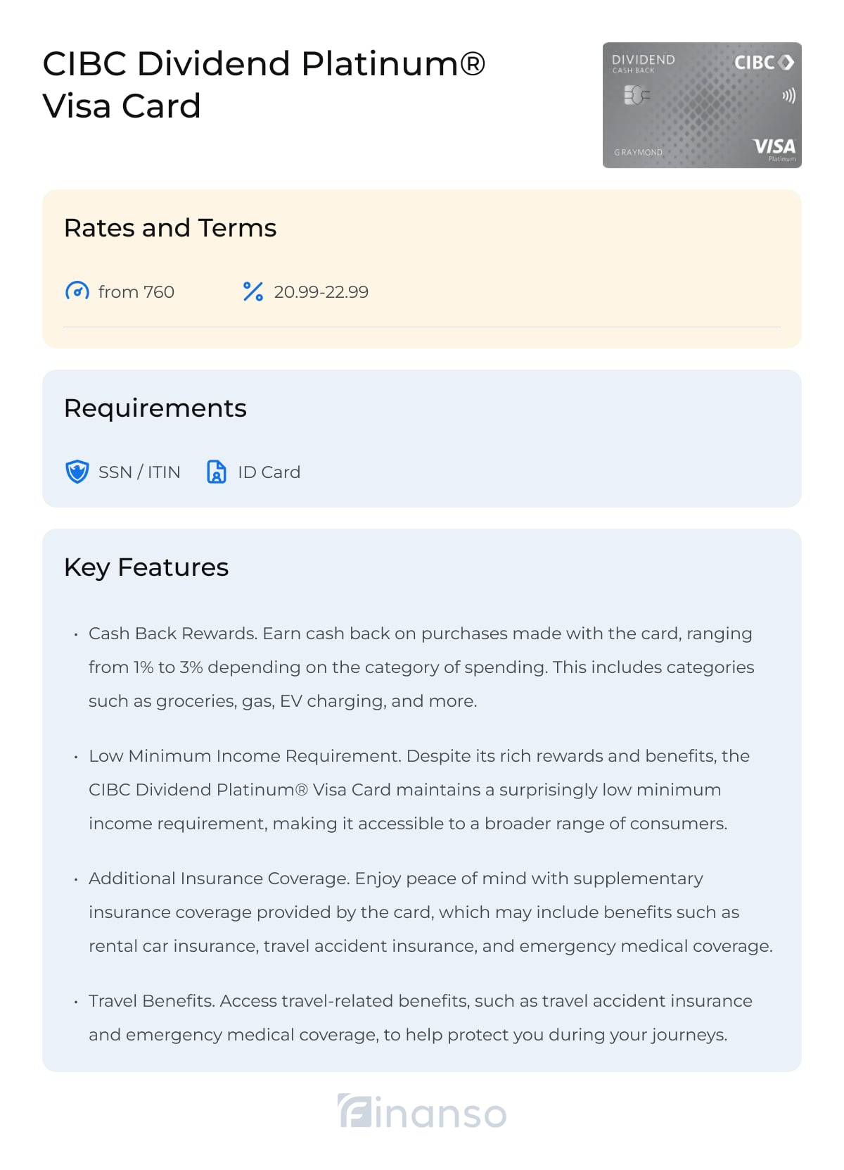 CIBC Dividend Platinum® Visa Card Review 2026