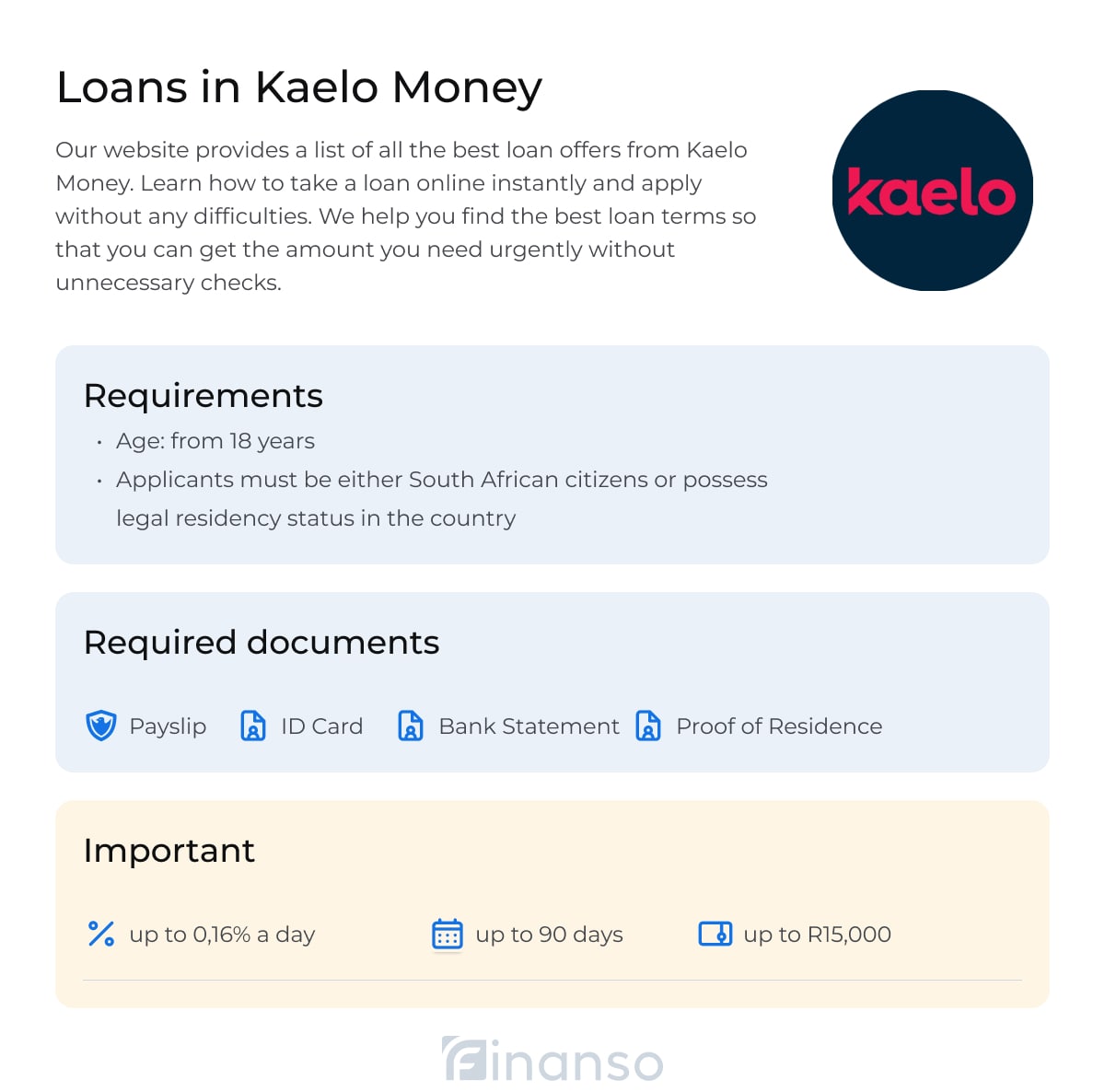 How To Apply For a Kaelo Money Loan Online
