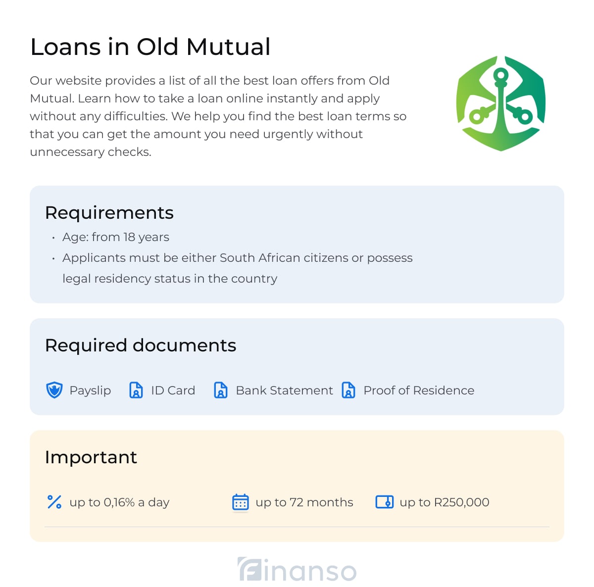 How To Apply For a Old Mutual Loan Online