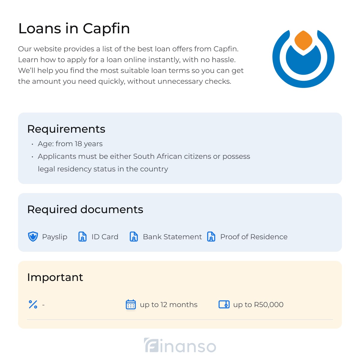 How To Apply For a Capfin Loan Online