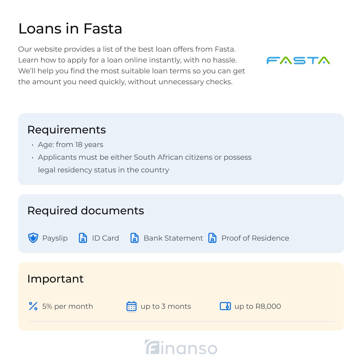 How To Apply For a Fasta Loan Online